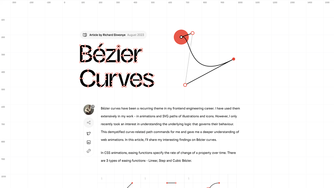 Bézier Curves Curated Design 
